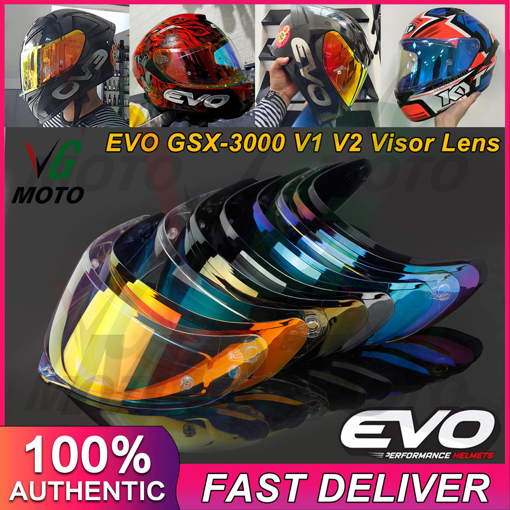 EVO Visor Lens EVO GSX-3000 V1 V2 Fit For EVO Rainbow Lens REVO Visor ...