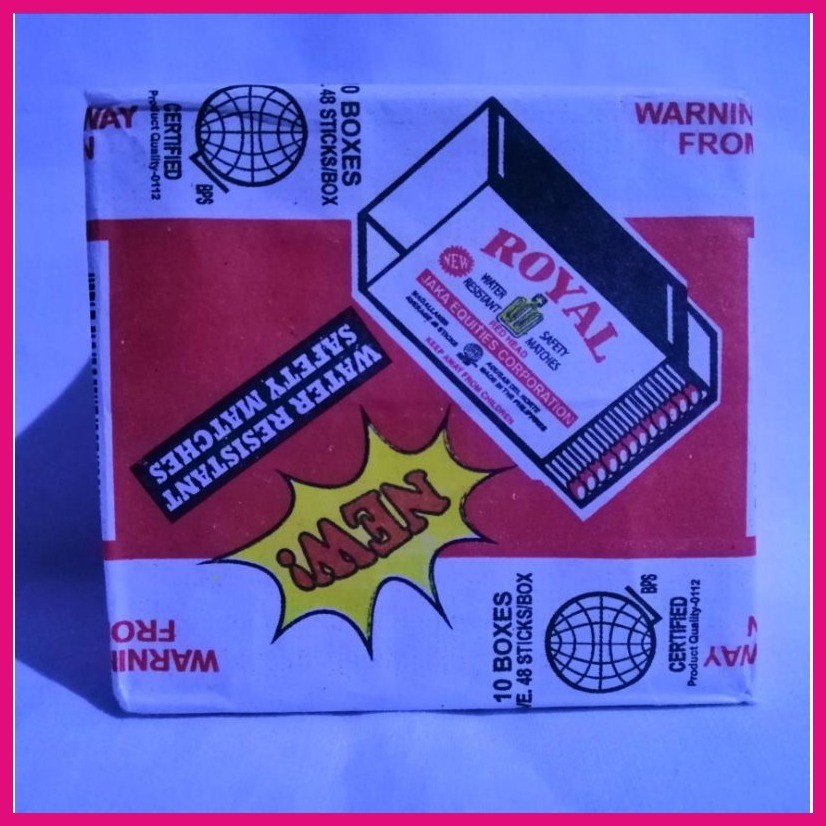 ⊕ ☽ Safety Matches Posporo - Royal, Commando & Fuego (1pack -10 boxes ...