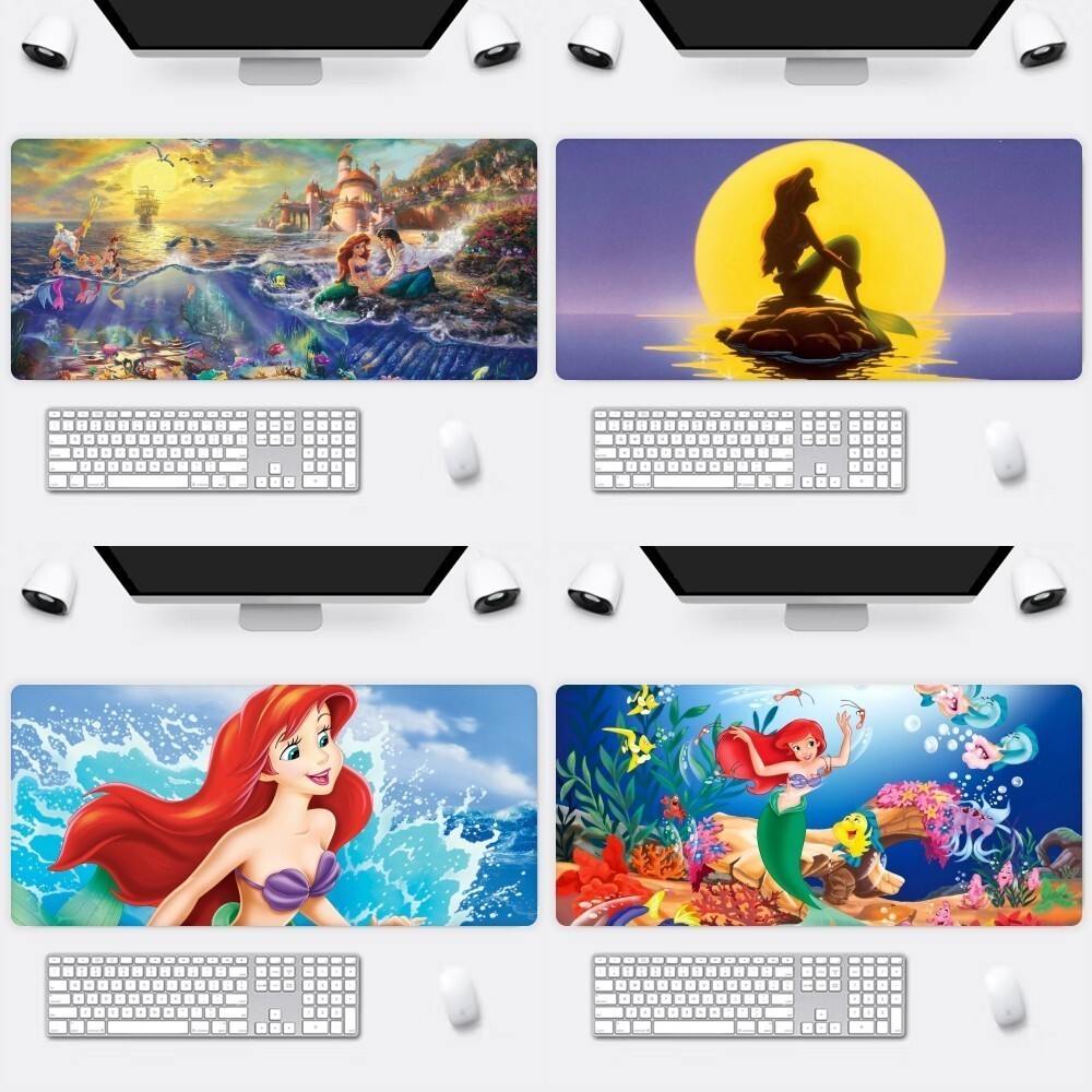 MINISO The Little Mermaid Ariel Mousepad Office Large Small Mouse PC ...