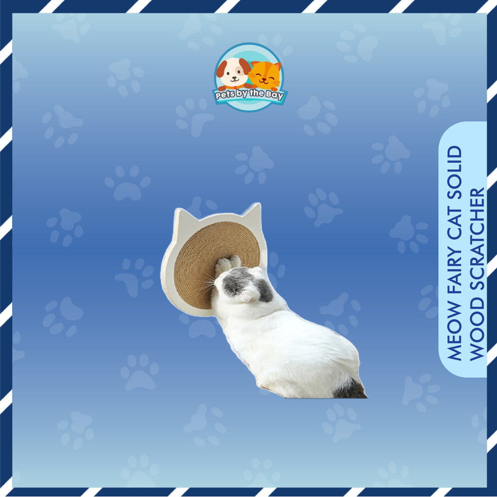 Sisal cat scratching board Meow fairy solid wood paint-free board sisal ...