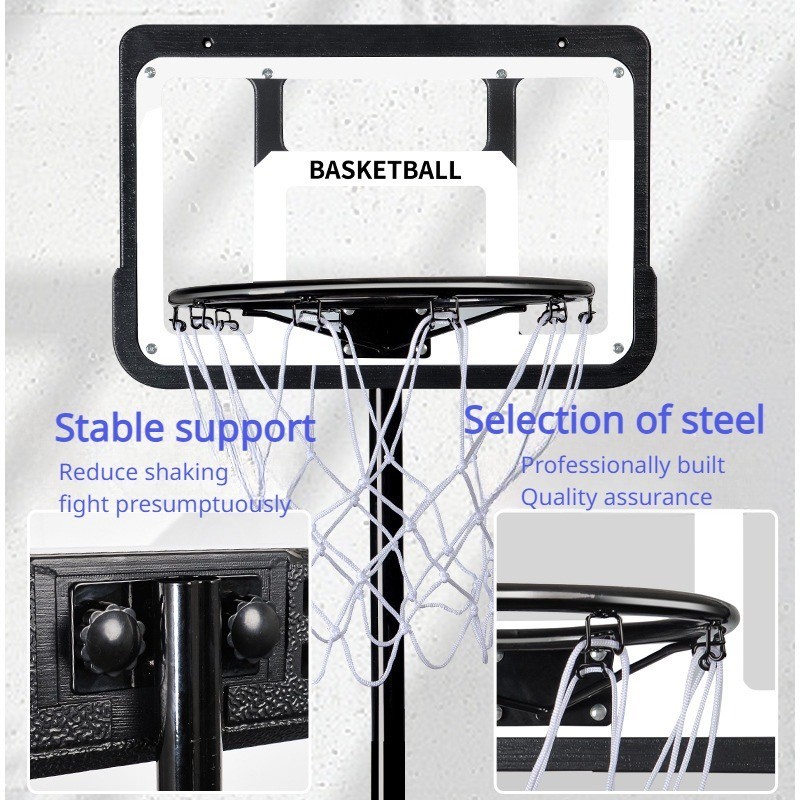 Children's Adjustable Basketball Stand Set Indoor Outdoor Adult Lifting ...