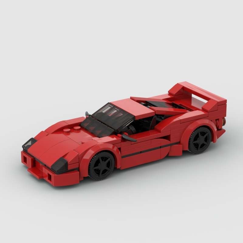 MOC Ferrari F40 Sports Cars Building Blocks Toys For Kids Boys And ...