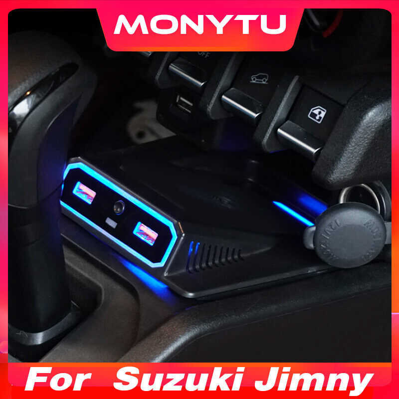 Suzuki Para Sa Jimny Jb64 Jb74 2022 2023 2024 QI Car Wireless Charger 15W Fast Phone Holder ...