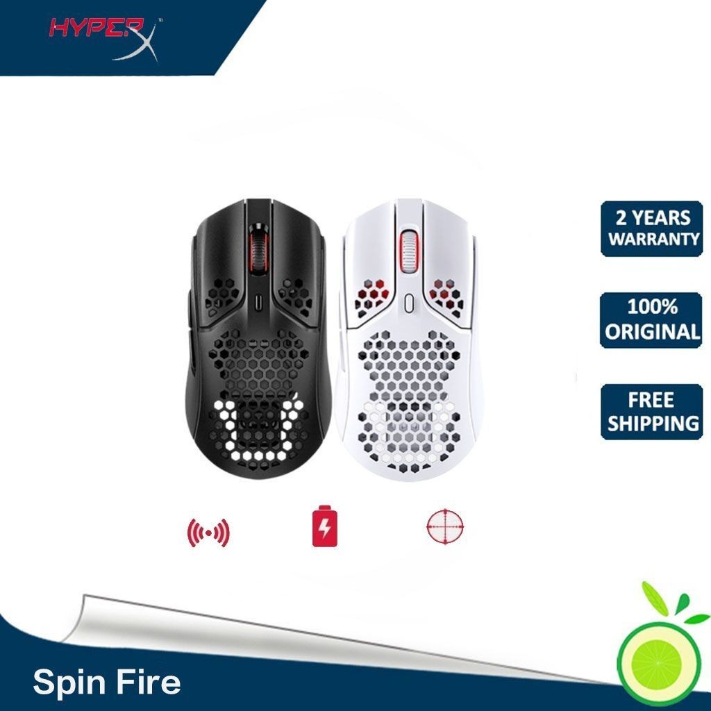HyperX Spin Fire Wireless 2.4GHz RGB Esports Game Mouse | Shopee ...