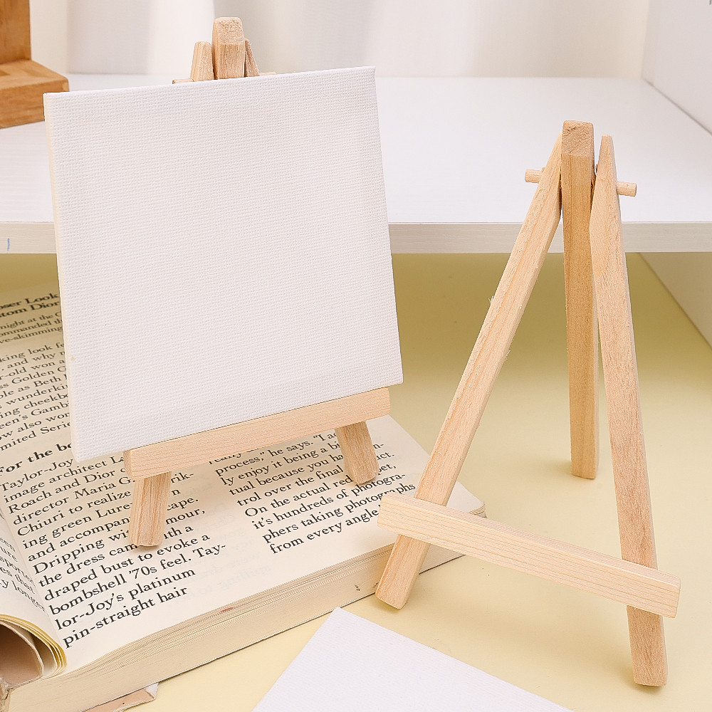 Wooden Folding Canvas Tripod Easel - Children Portable Painting Artwork ...