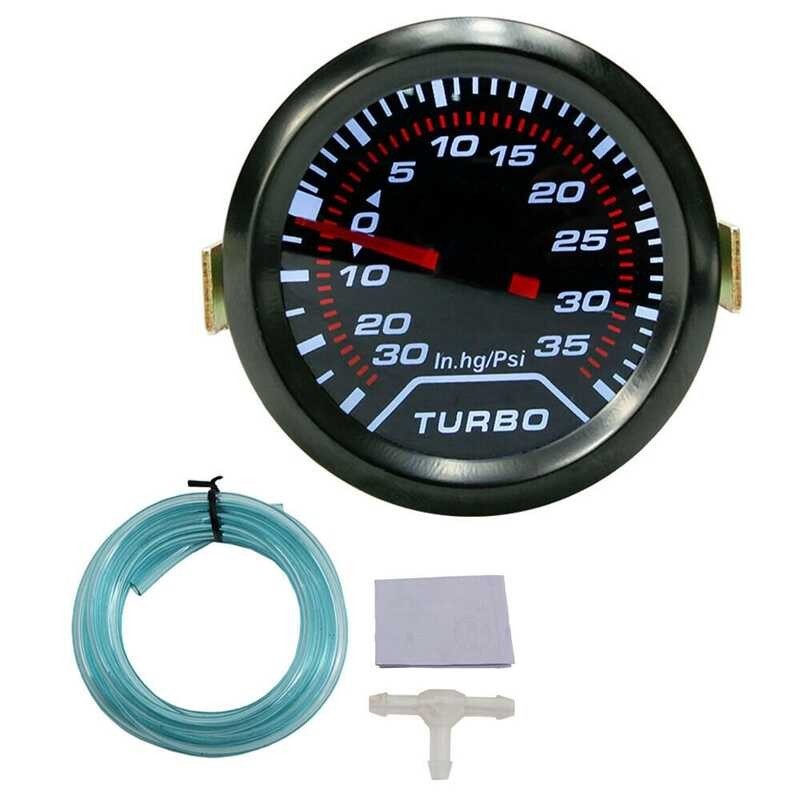 2 Universal Car Inch 52Mm LED PSI Turbo Boost Gauge Pressure Vacuum D ...