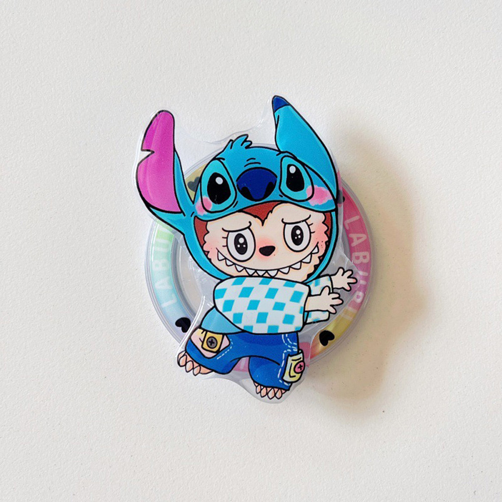 Cartoon Labubu Doll Magnetic Mobile Phone Holder Universal Telescopic ...