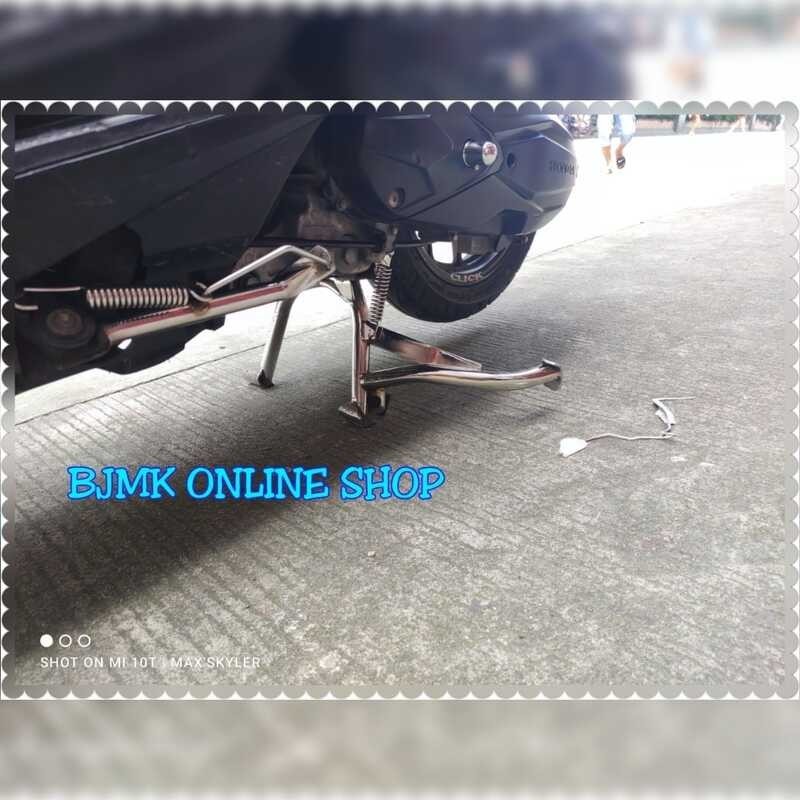 STAINLESS CENTER SIDE STAND FREE EHE ( HONDA CLICK 125/150/160 V-1 V-2 ...