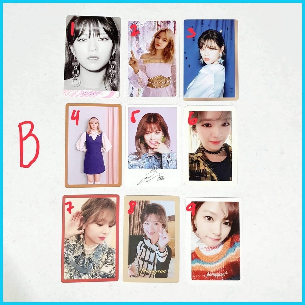 ∇ ☾ Official TWICE Jeongyeon Photocards Yoo eyes wide open yes or yes formula of love fancy ...