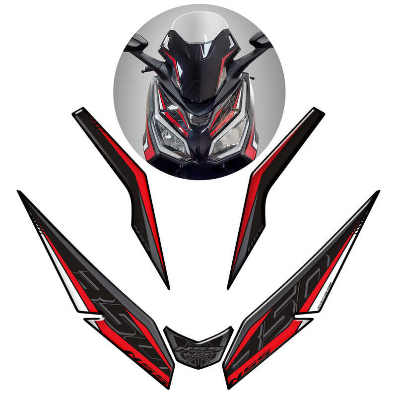 3D Resin Motorcycle Front Fairing Sticker Para Sa Honda Forza NSS 350 ...