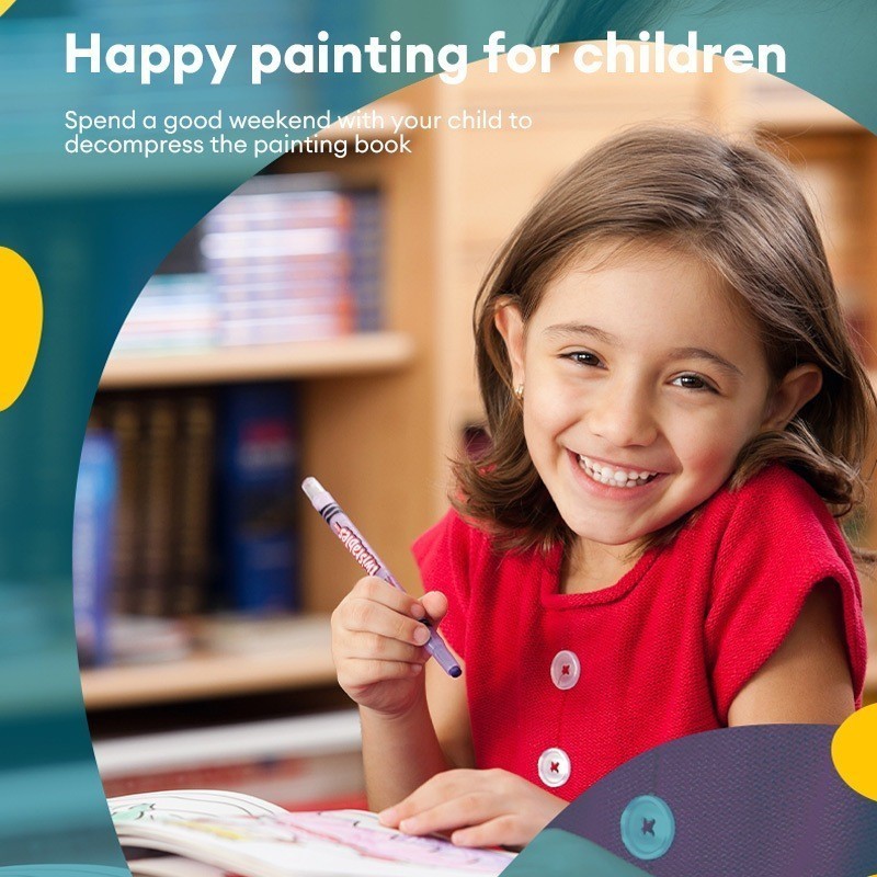 Deli Coloring Book 12Sheets Drawing Book For Kids School Supplies EN041 ...