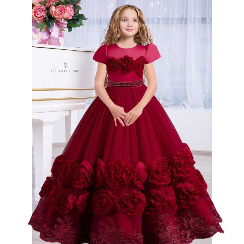 Ng Bata Araw Kasal Gabi Gown Formal Pangalaw Na Damit Para Sa Mga Bata ...