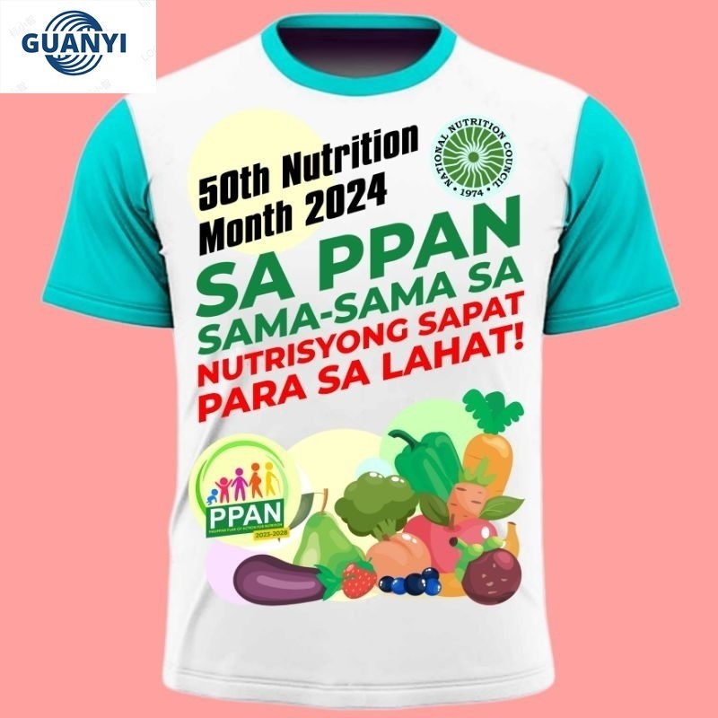 50th NUTRITION MONTH 2024 Sublimation Regular T-shirts (guan yi ...