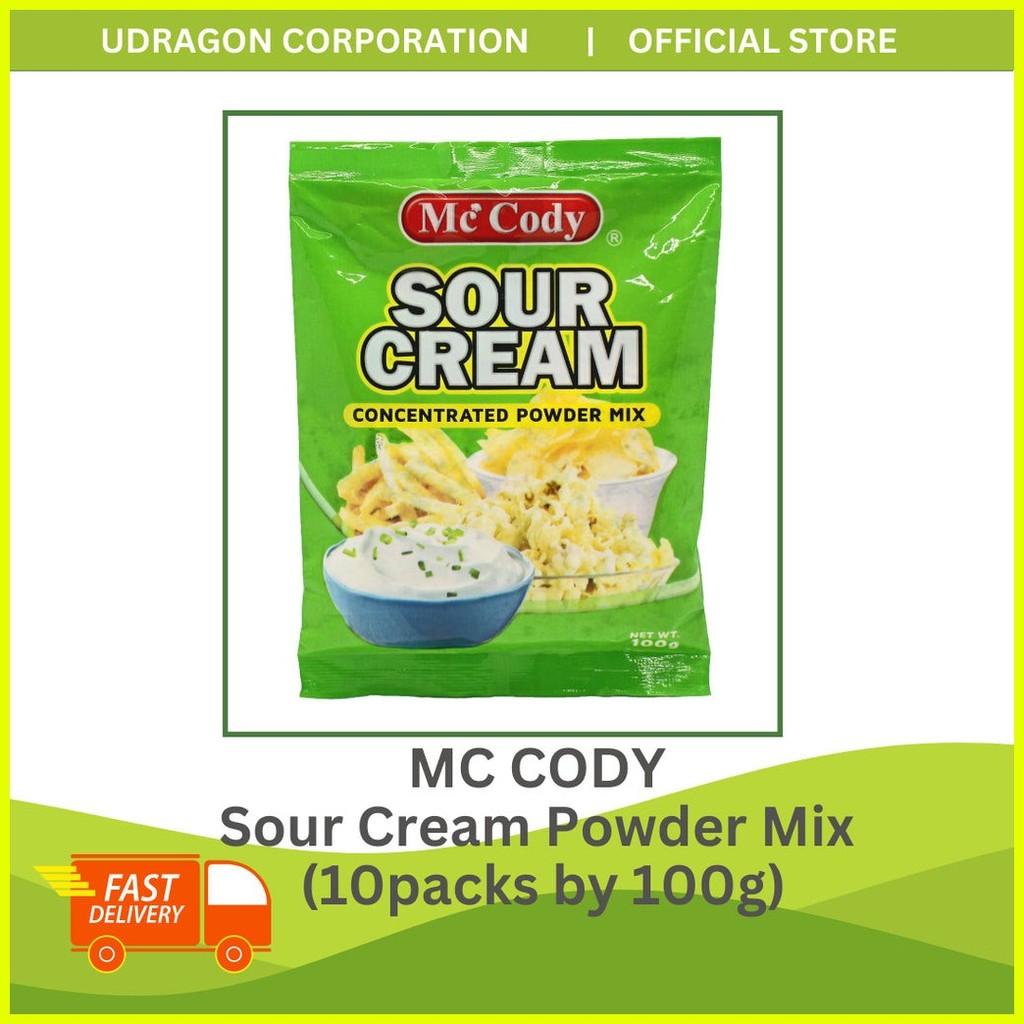 ♟ Mc Cody Sour Cream Concentrated Powder Mix (10packs by 100g) | Shopee ...