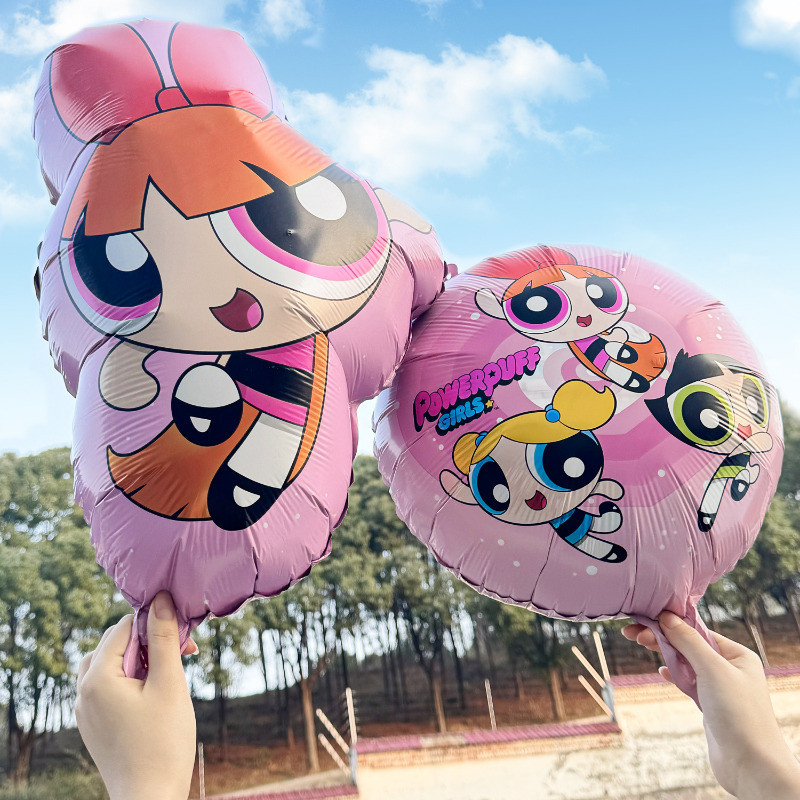 [ Wholesale Prices ] The Powerpuff Girls Police Balloon - Aluminum Film ...