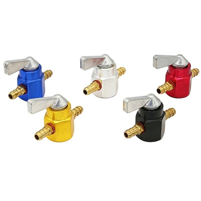 RONXMOR 1PC Universal Inline 6mm Motor Fuel Tank Switchs Valve on-Off ...