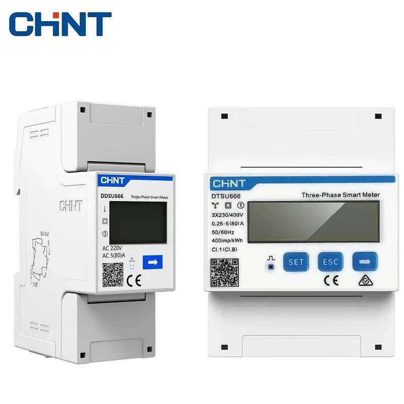 Tt CHINT Ddsu666 Du666 Multifunction Power Programable V,A,W,Kwh,Var ...