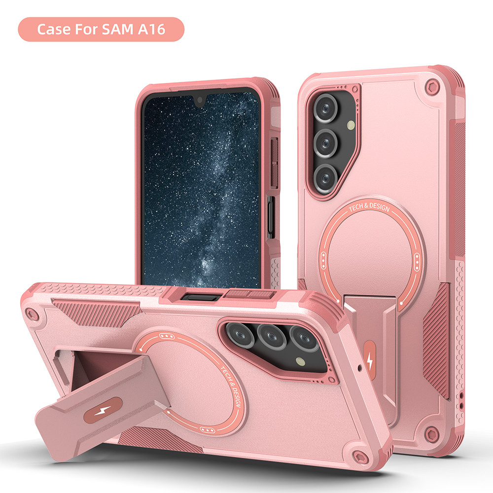 Lenuo Folding Stand Magnetic Circle Phone Case For Samsung Galaxy A56 A36 A16 A06 A55 A35 A15 ...