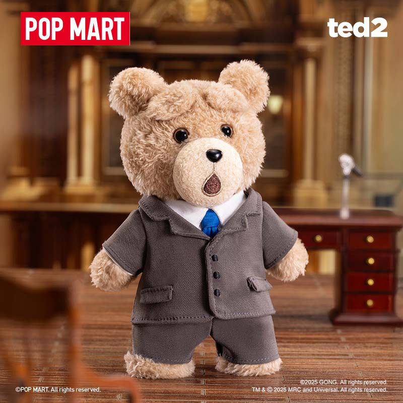 POPMART Official Ted2Teddy Bear Series Movable Plush Pendant Gift ...