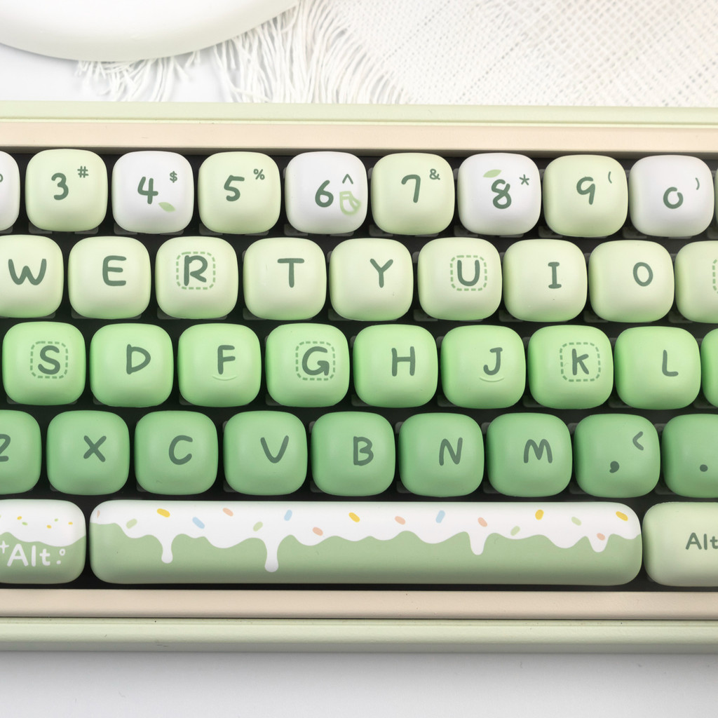 Green Circle Mechanical Keyboard KeyCap MOG Profile PBT DYE-Sublimation ...