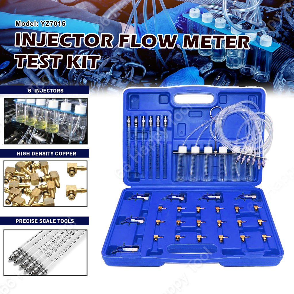 Diesel Injector Tester Kit Flow Meter Test Tool Kit Common Rail Adaptor ...