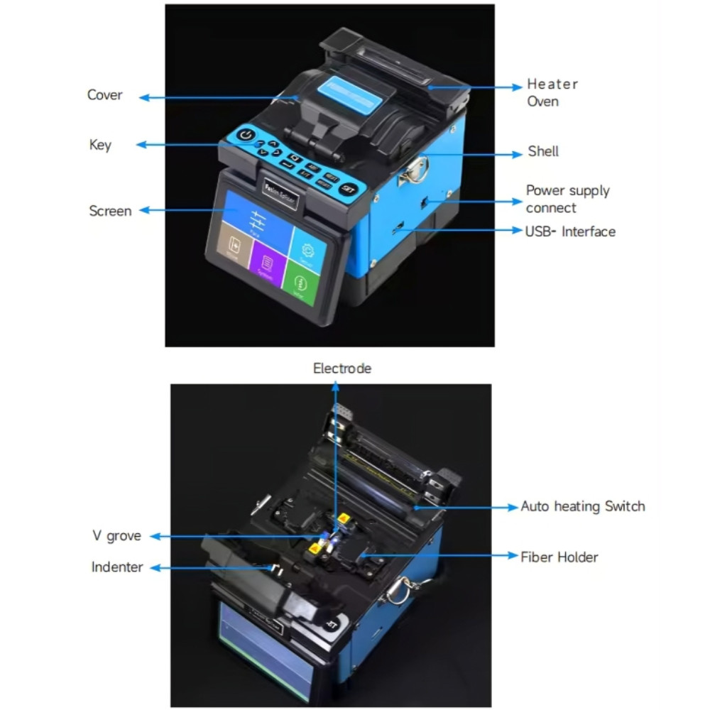 Sopto SPTK-4108H -High-Precision Arc Fusion Splicer Tool Set Fiber ...