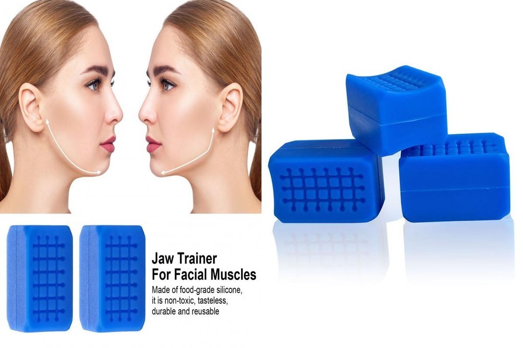 Pau_ Chewing Practice Tool Silicone Jaw Trainer 2pcs Silicone Jaw ...