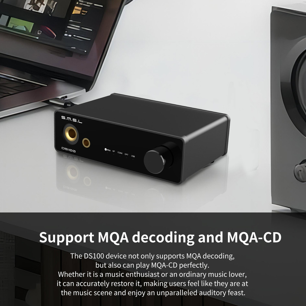 SMSL DS100 MQA DAC Sound Decoder CS43131 MQA-CD XMOS XU-316 Hi-Res ...