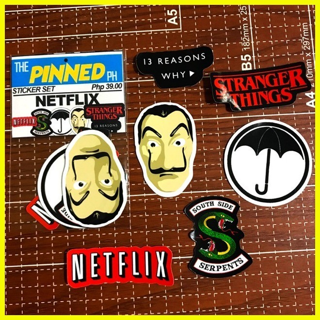 ☢ Netflix Series Sticker Set ( Money Heist Riverdale Umbrella Academy ...