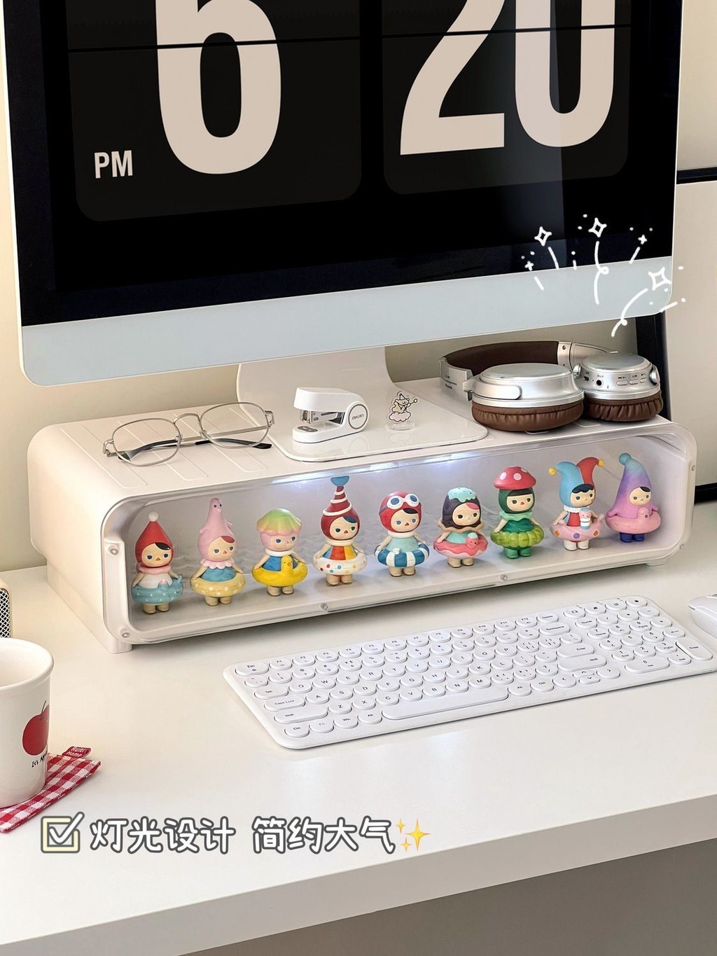 Storage Rack Computer Monitor Heightening Rack Work Position Handy Tool ...