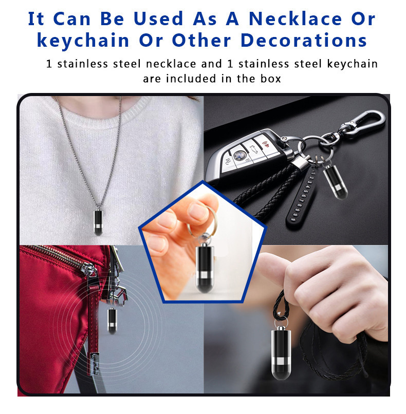 STTWUNAKE Mini Voice Activated Recorder Necklace Spy Digital Audio ...