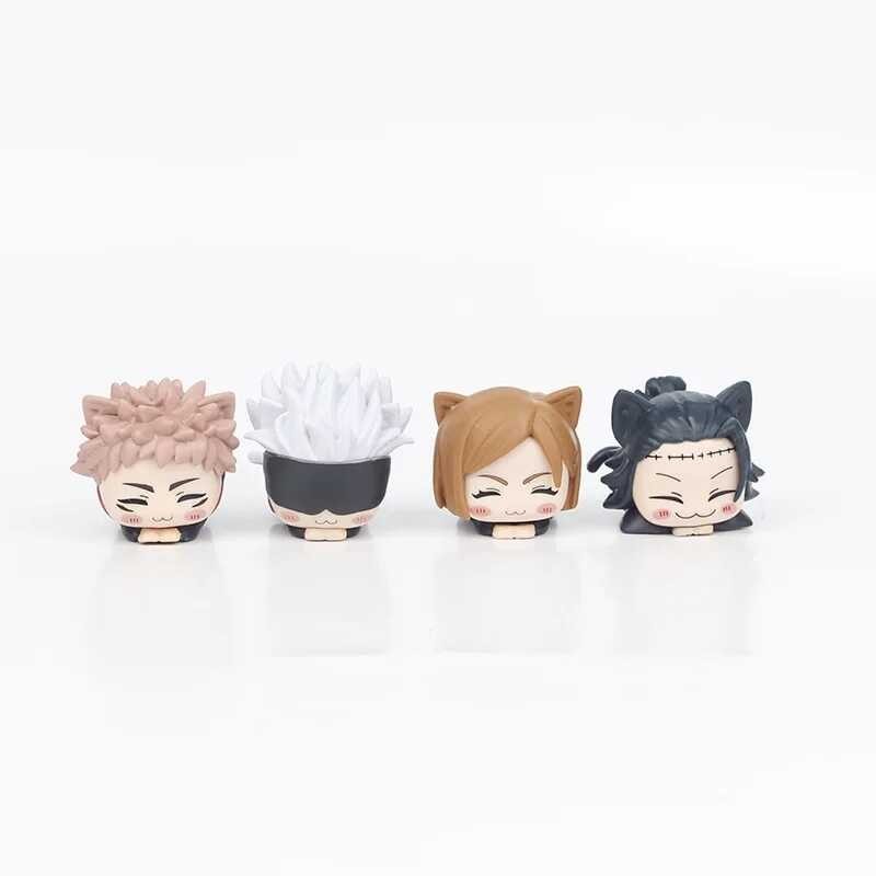 3 6Cm Jujutsu Kaisen Anime Figure Itadori Yuji Satoru Gojo Napping Cat ...