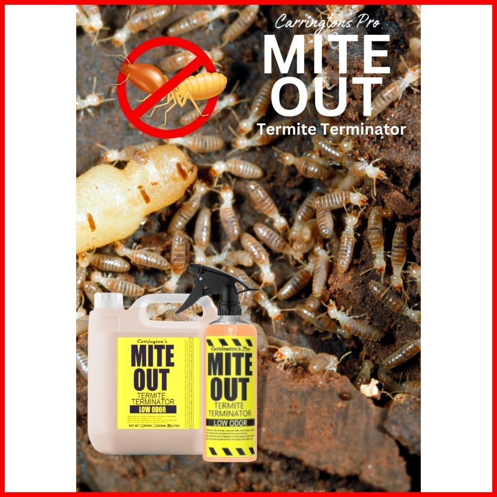 Termite Killer MITE OUT Terminator Carringtons Pro 250ml 500ml 1liter ...