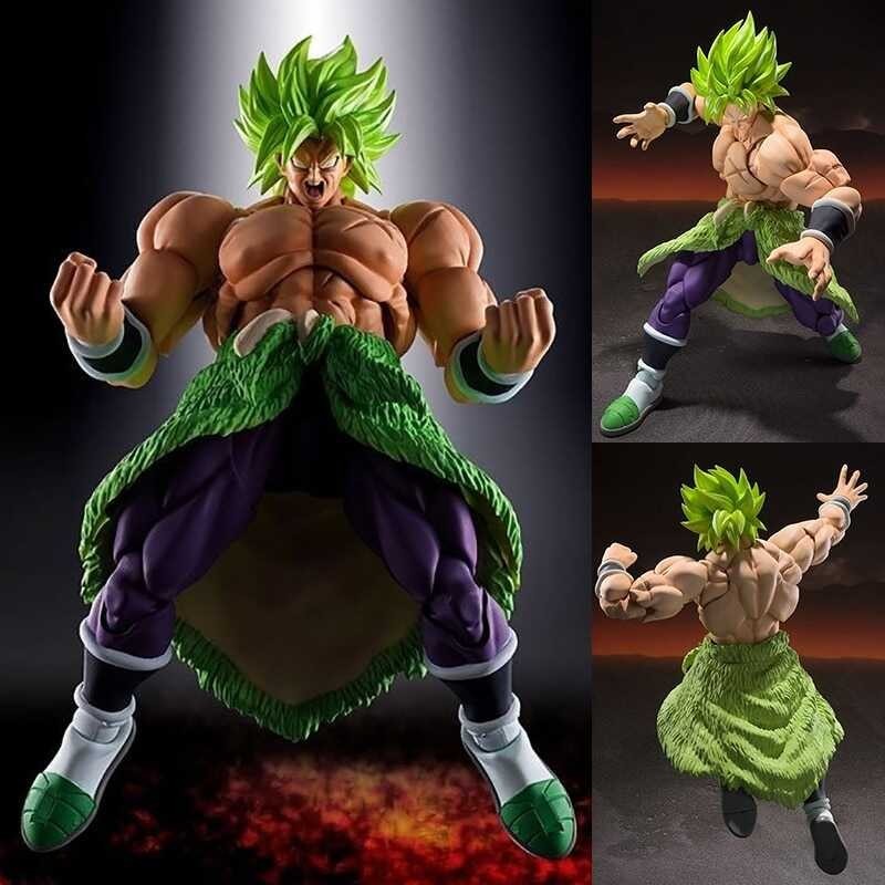 Dragon Ball Anime Broly SHF Movable Super Saiyan 3 Son Goku Action ...