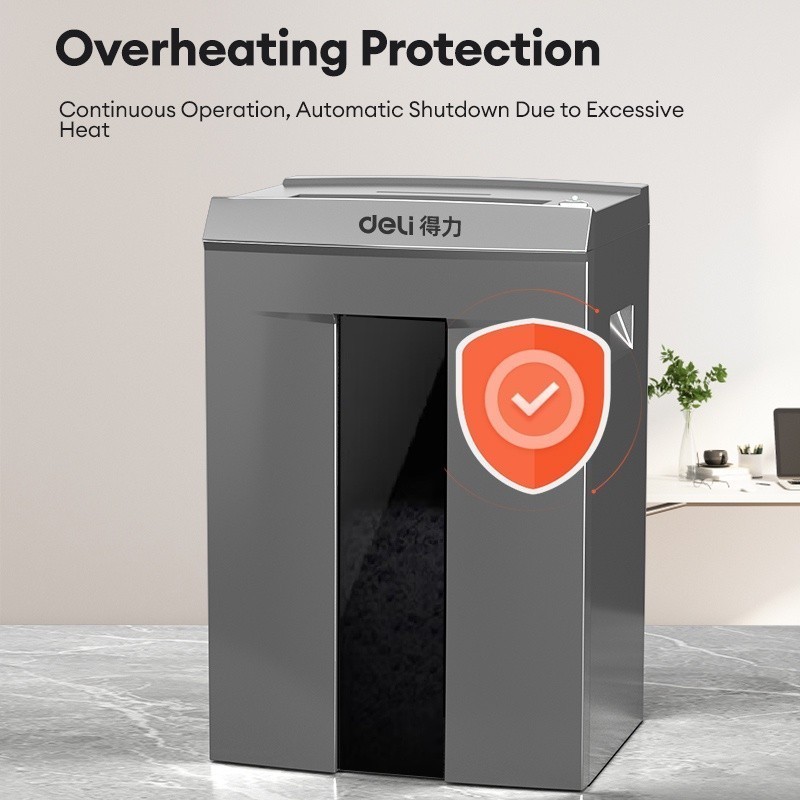 Deli Automatic Paper Shredder 10 Sheets Paper Feeder Cross Cut Shredder ...