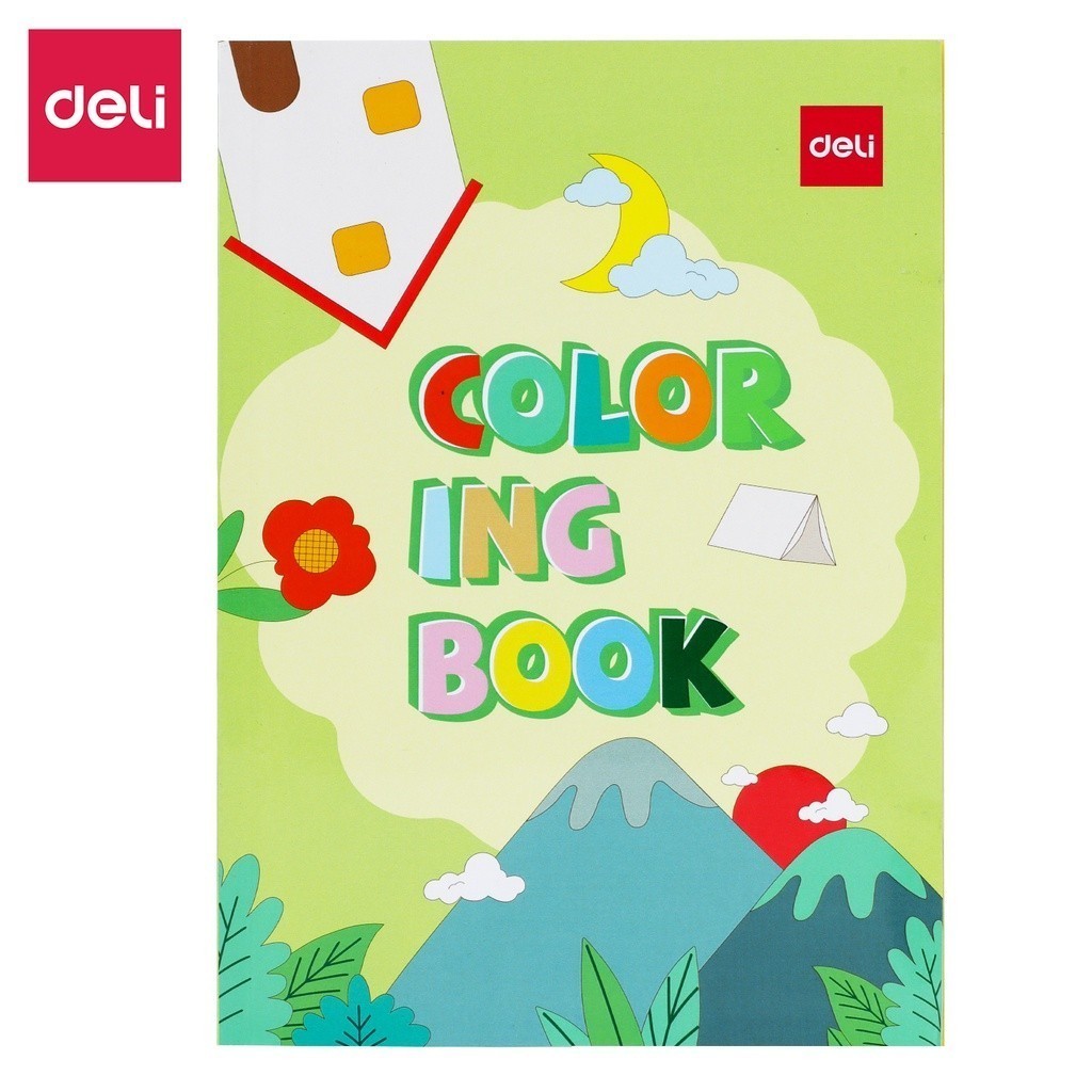 Deli Coloring Book 12Sheets Drawing Book For Kids School Supplies EN041 ...