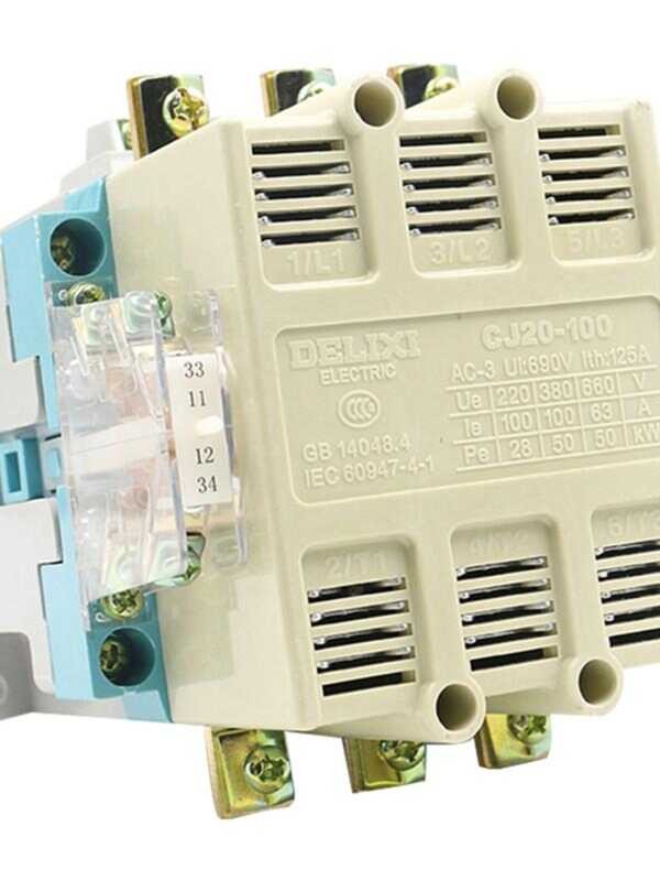 Delixi 100A contactor CJ20-63A three-phase 160A starter 250A load 400A ...