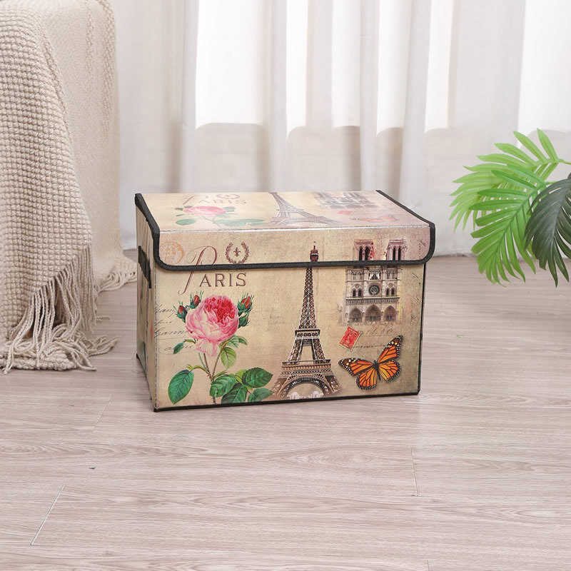 Tower storage box, home clutter toy sorting, fabric cardboard storage ...