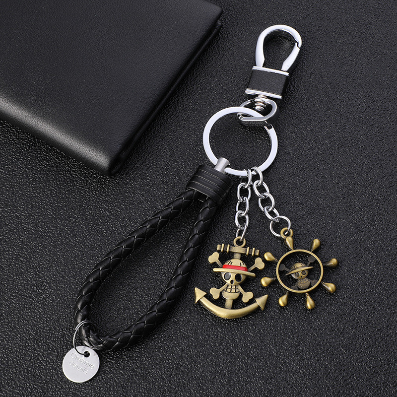 One Piece Metal Key Chain Skeleton Key Chain Anime Peripheral Gifts ...