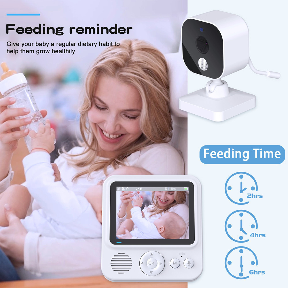Baby Monitor Wireless 2.8 Inch with 1500mAh Battery Baby Monitor With ...