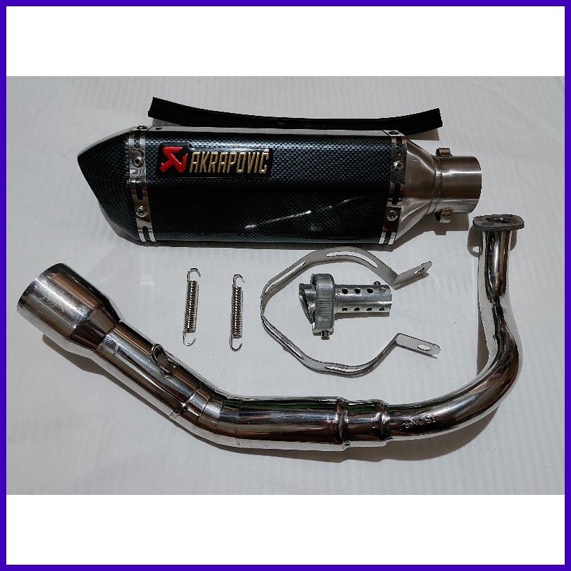 ∦ ↔ HONDA CLICK 125i / 150i AKRAPOVIC PIPE WITH SILENCER ( FULL SYSTEM EXHAUST) | Shopee Philippines