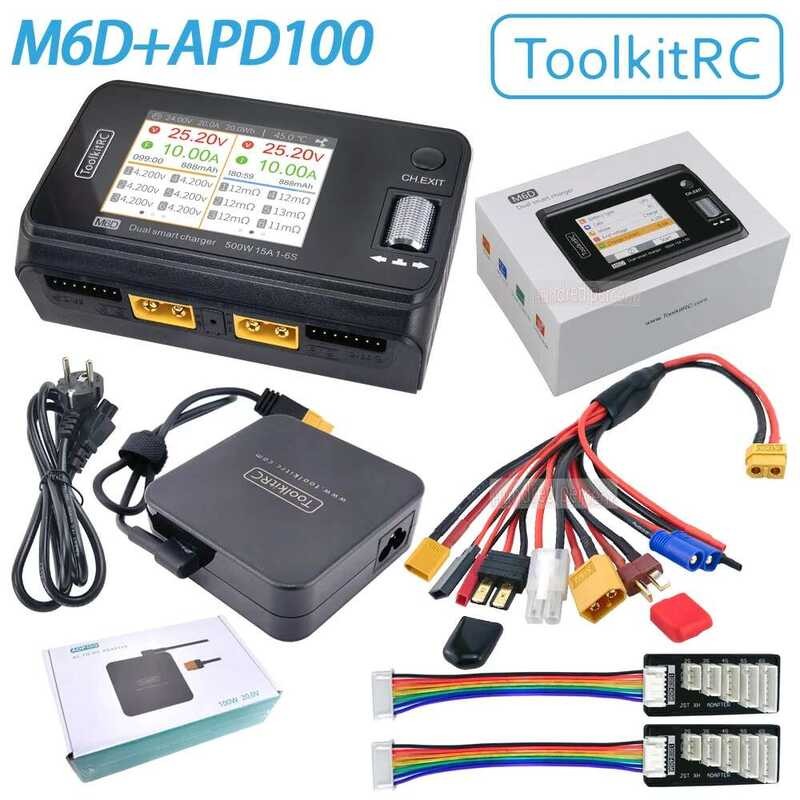 M Toolkitrc D V W A DC Dual Channel MINI Smart Charger Discharger For S ...