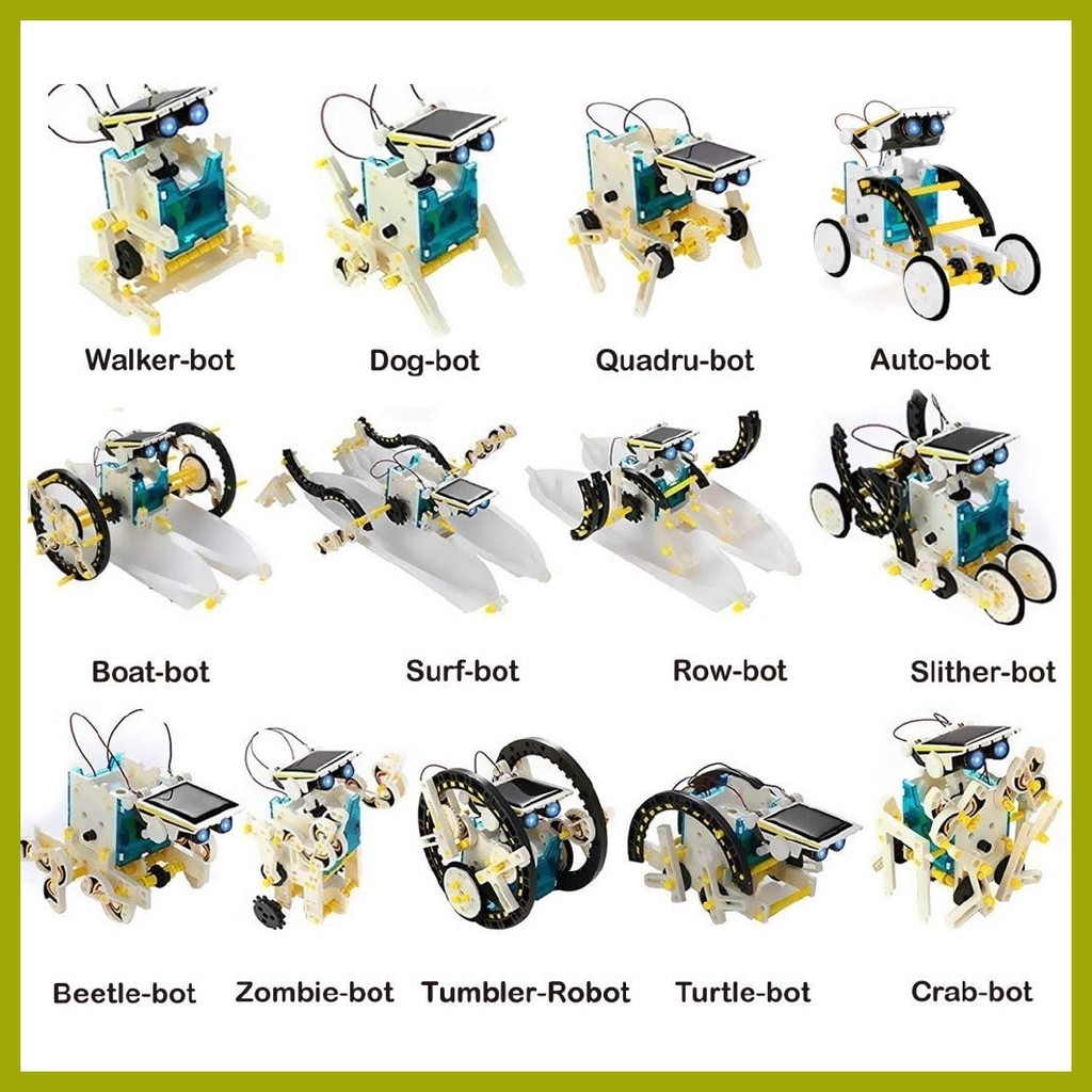 13-in-1 DIY Robot Kit Solar Robot Creation Toy, DIY Robotics Kit Solar ...