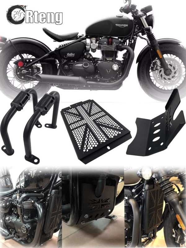 New Triumph Bobber Modified With Bold Bumper, Radiator Grille, Engine ...