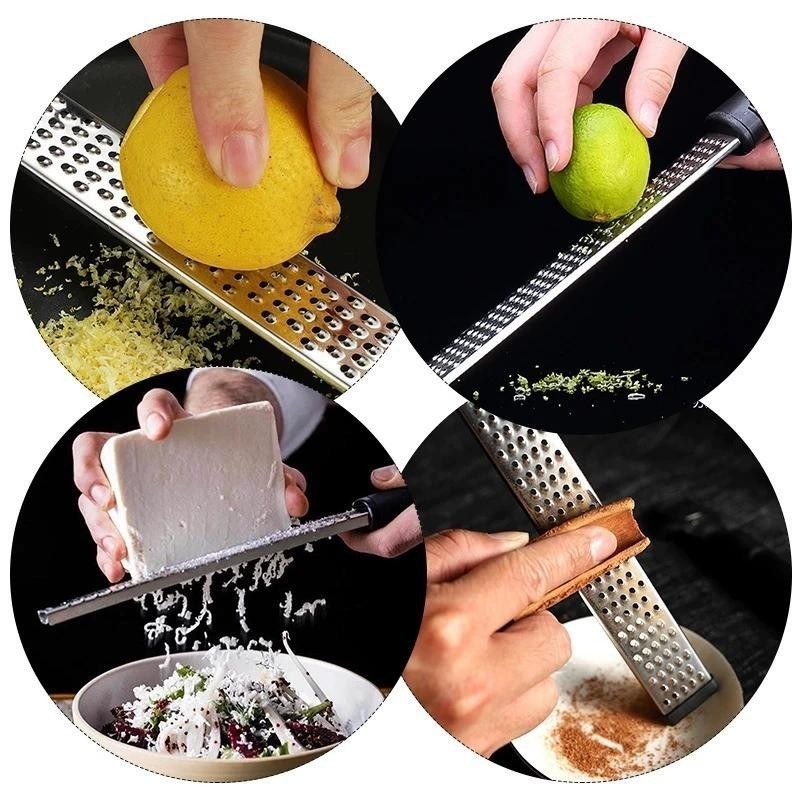 Stainless Steel Lemon Zester Cheese Fruits Spice Vegetable Grater ...