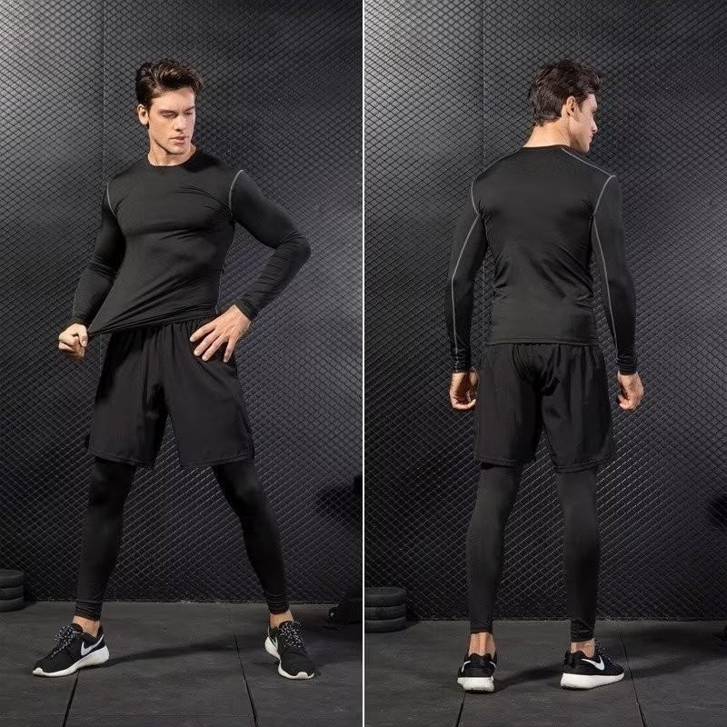 Men's Quick-Dry Training Sportswear Ice Silk Dri-Fit Running Fitness ...