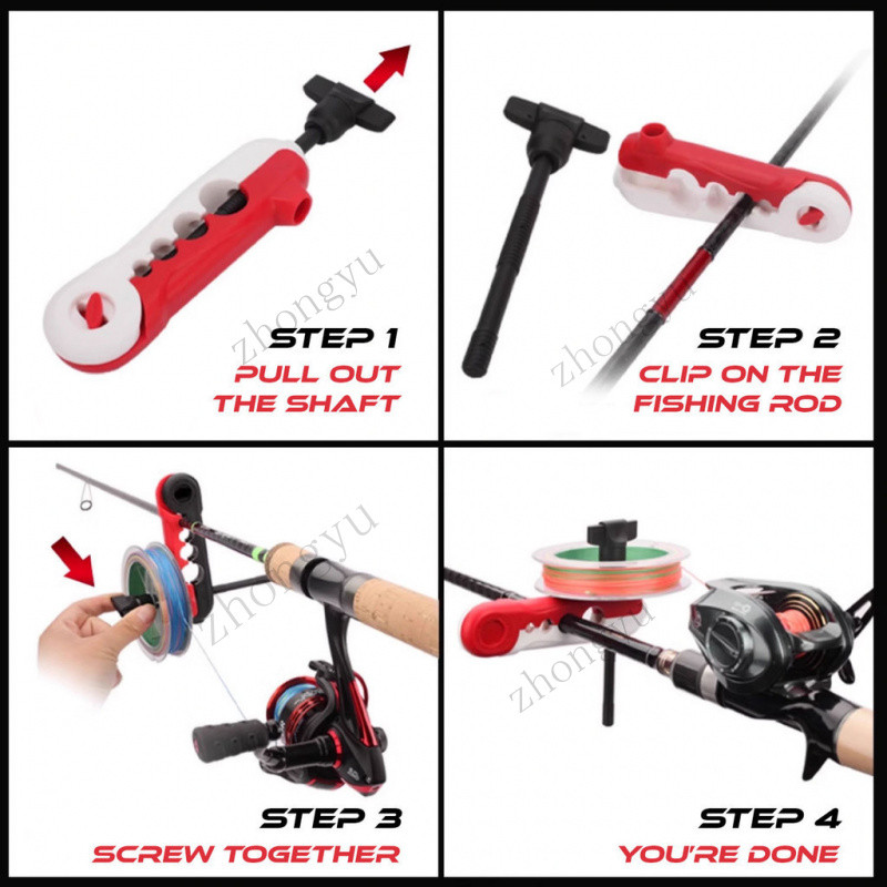 Portable Fishing Line Winder Reel Fishing Line Spooler for All Type Rod ...