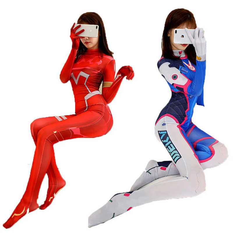 Zero Two Cosplay Woman Sexy Suit Spandex Bodysuit Overwatch Zentai ...