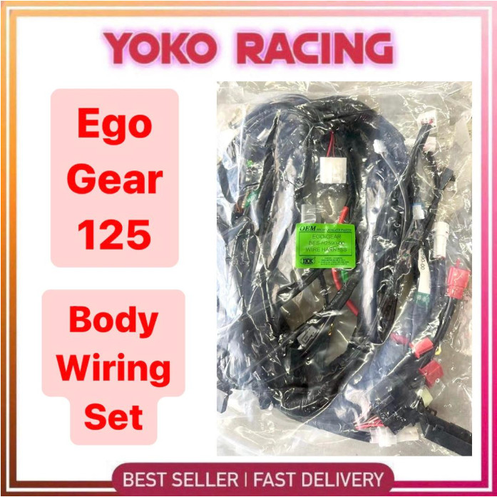 Yamaha Ego-Gear Ego Gear 125 Harness Body Wiring Set Local Wire Wayar ...