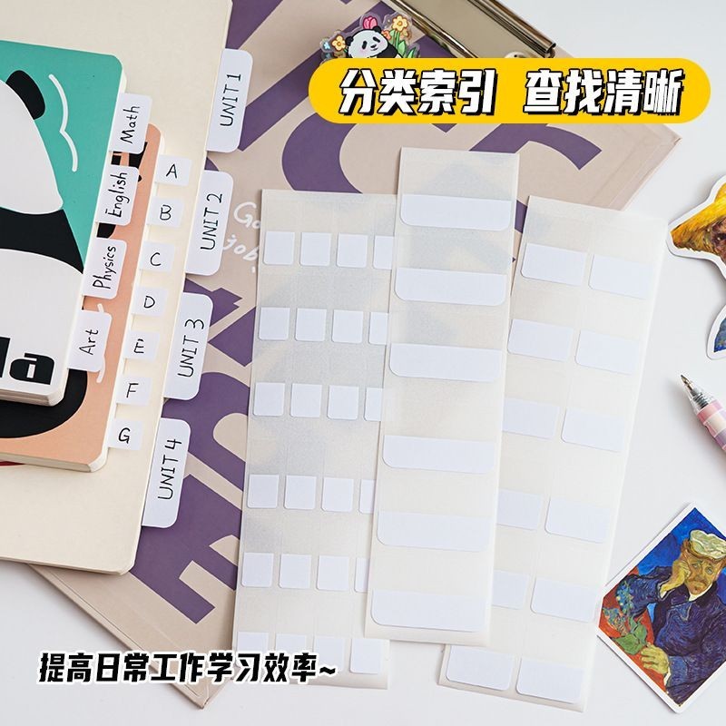 Easy-tear Seamless Index Stickers Label Stickers Post-It Notes Student ...